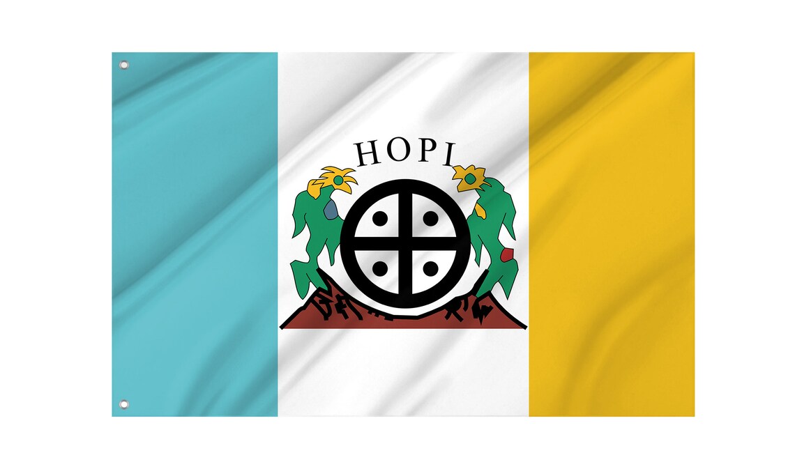 Hopi Reservation Flag, Unique Design Print, Double Seams, Bright ...