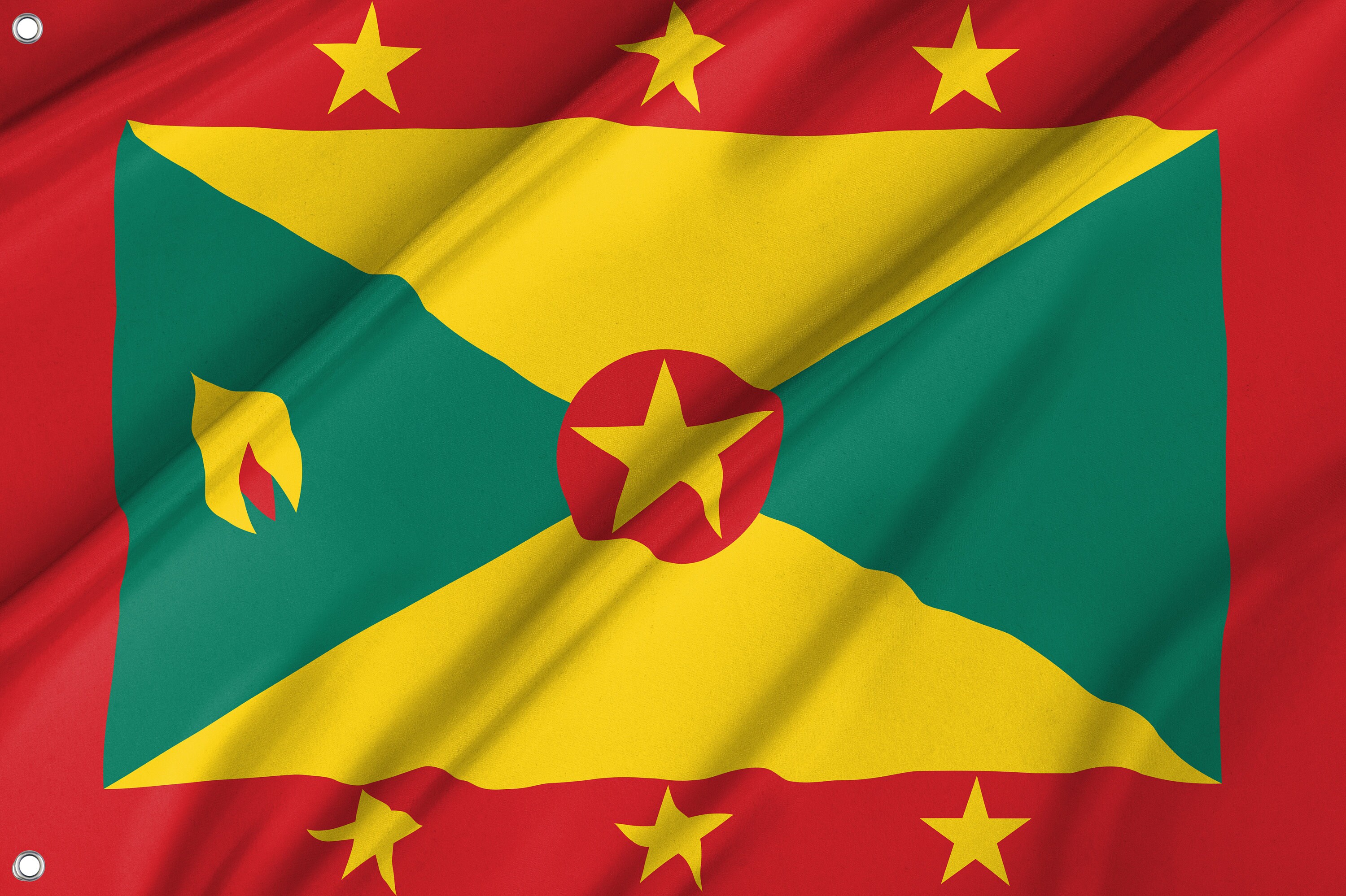 Flag of Grenada, Patriotic Flags, Unique Design Print, Flags for Indoor ...