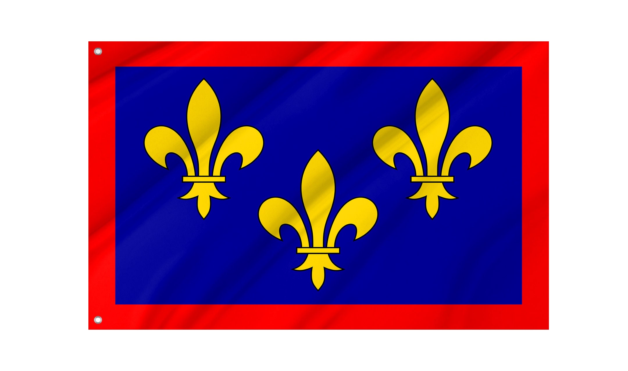 Flag of Anjou With Brass Grommets France Unique Design - Etsy