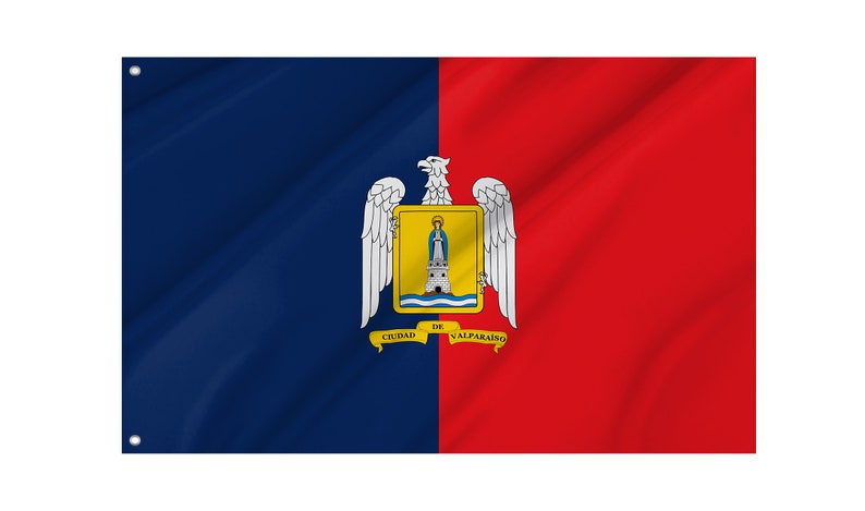 Flag of Valparaíso, Chile, Unique Design Print, Flags for Indoor ...