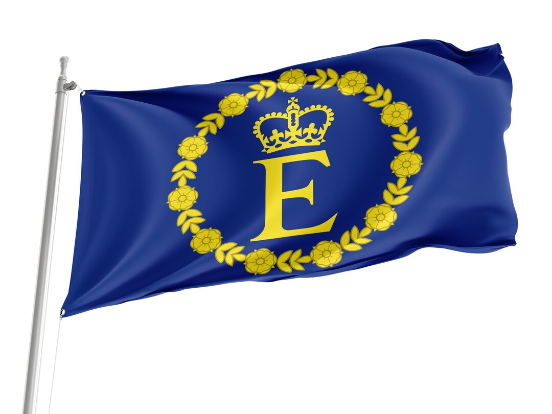 Elizabeth II Flag: British County Design, Indoor/outdoor Use (3x5 Ft ...