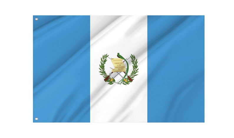 Flag of Guatemala, Patriotic Flags, Unique Design Print, Flags for ...