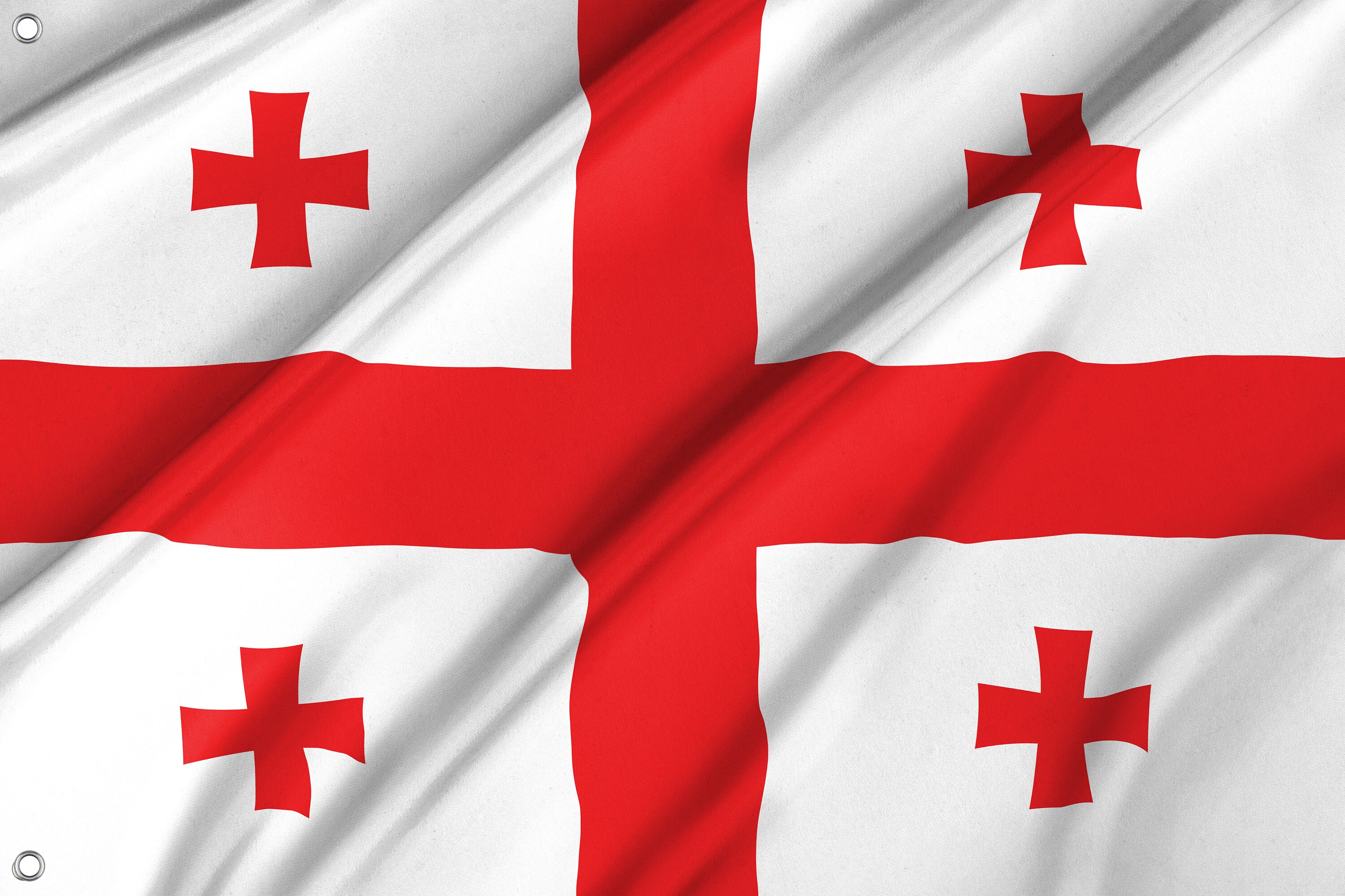 Flag of Georgia, Patriotic Flags, Unique Design Print, Flags for Indoor ...