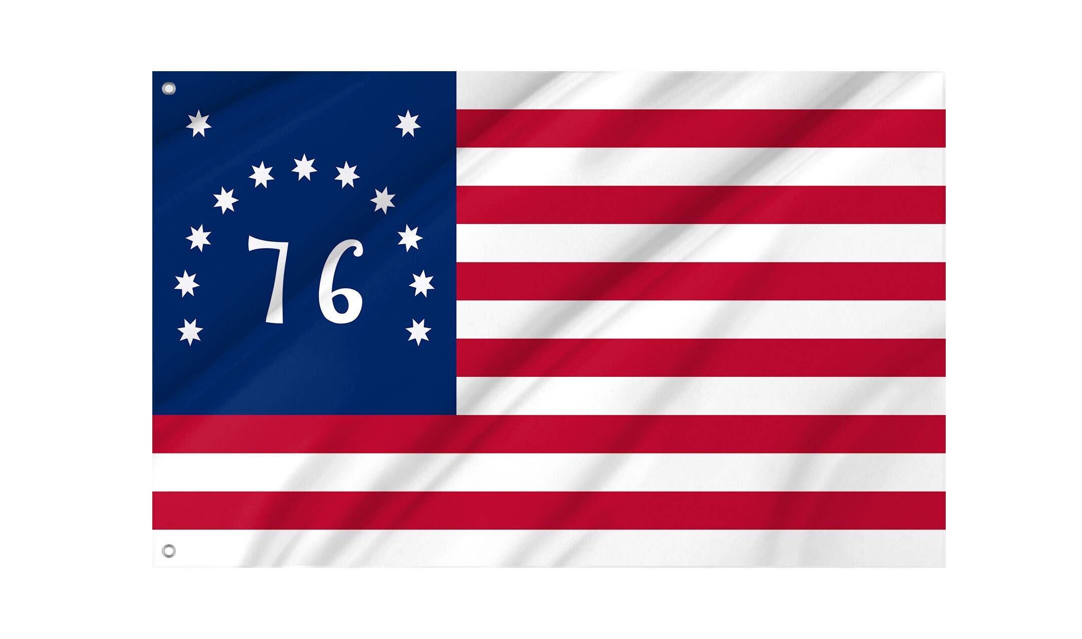 Bennington 76 Flag, Unique Design Print, Double Sided Large Flag, Size ...