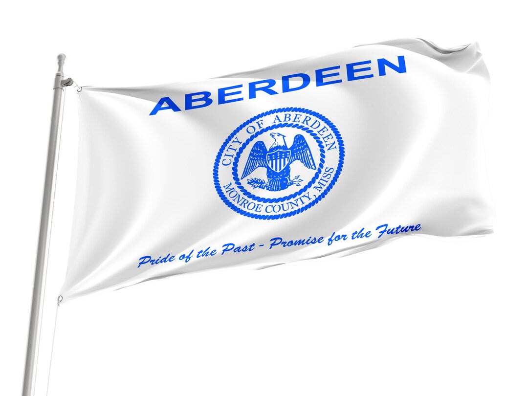 Aberdeen Mississippi Flag: Unique Design, 3x5 Ft, Indoor/outdoor - Etsy
