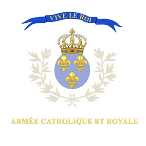 Flag Armée Catholique Et Royale De Vendée With Brass Grommets, France ...