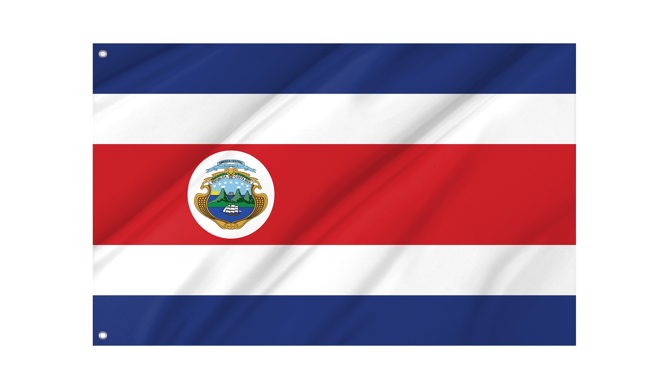 Flag of Costa Rica, Patriotic Flags, Unique Design Print, Flags for ...
