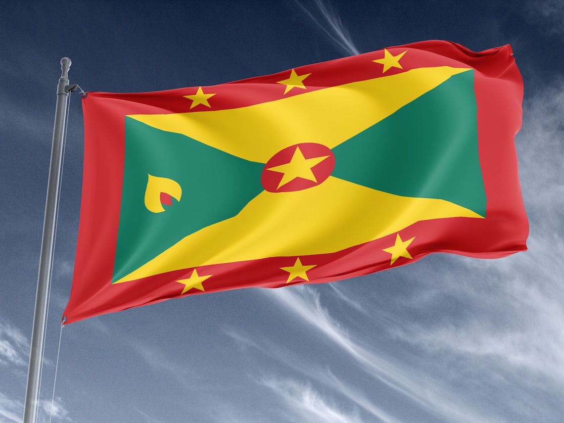 Flag of Grenada, Patriotic Flags, Unique Design Print, Flags for Indoor ...