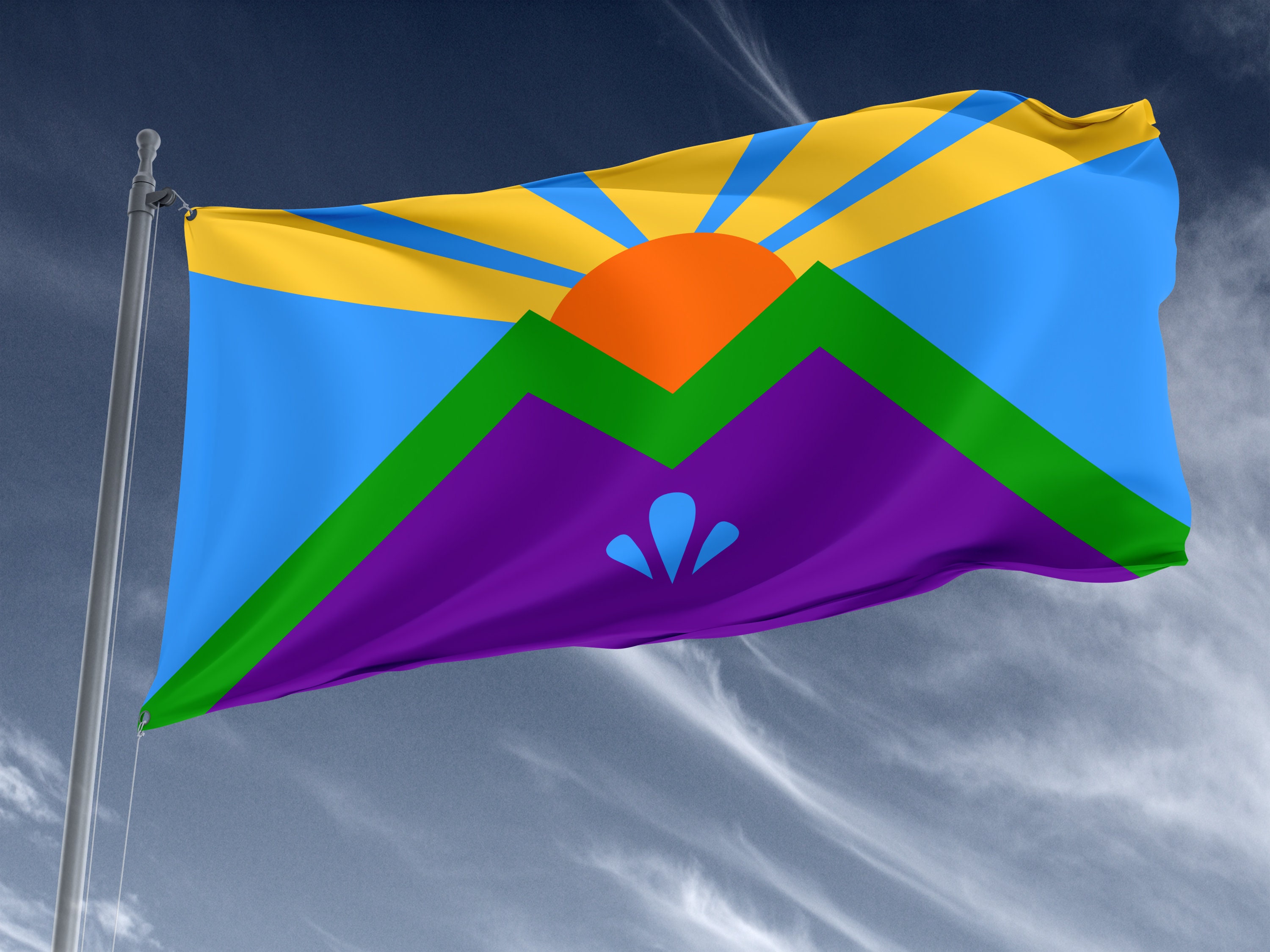 Manitou Springs Colorado Flag: Unique Design, Bright Colors (3x5ft) - Etsy