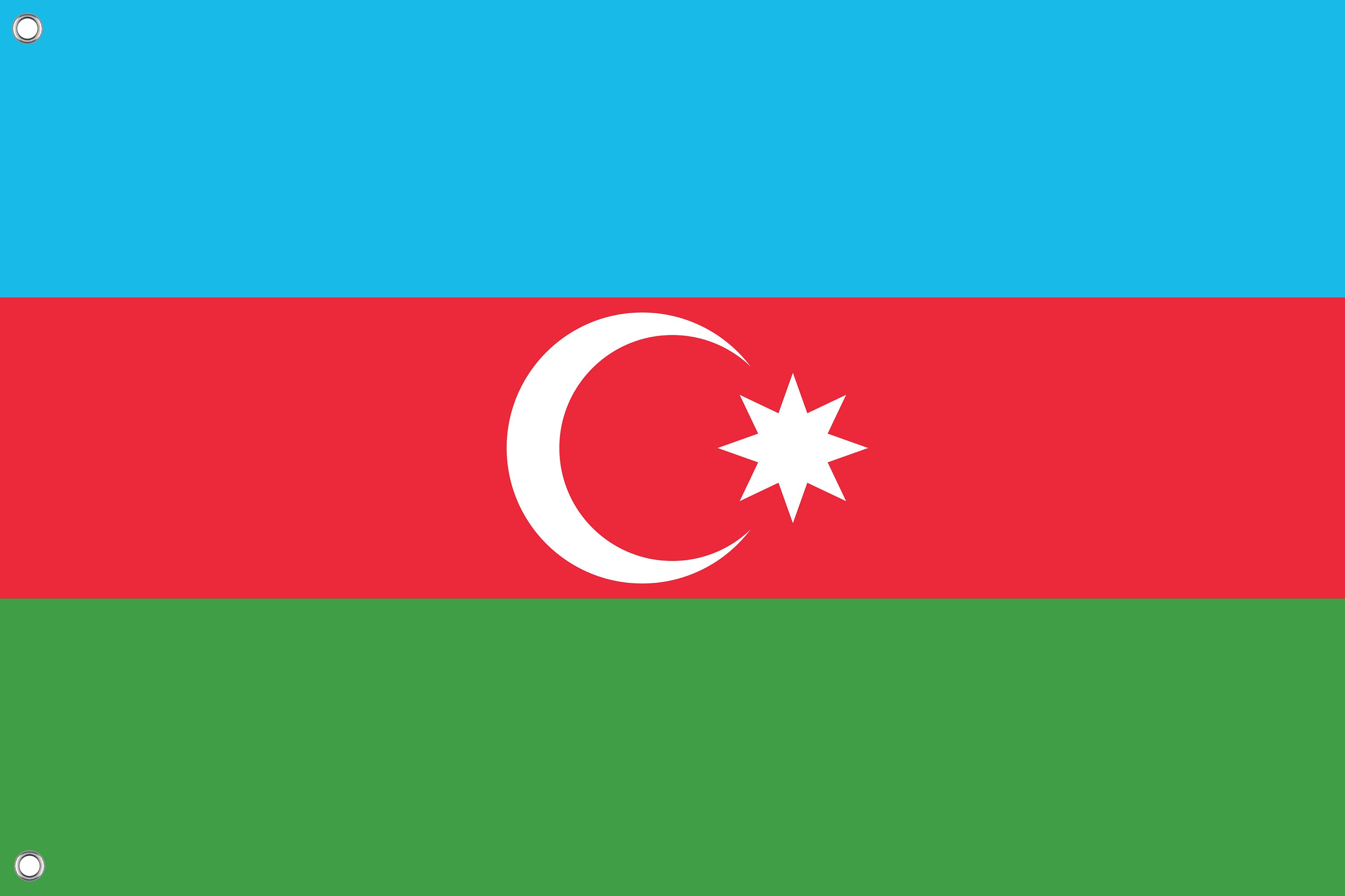 Flag of Azerbaijan, Patriotic Flags, Unique Design Print, Flags for ...