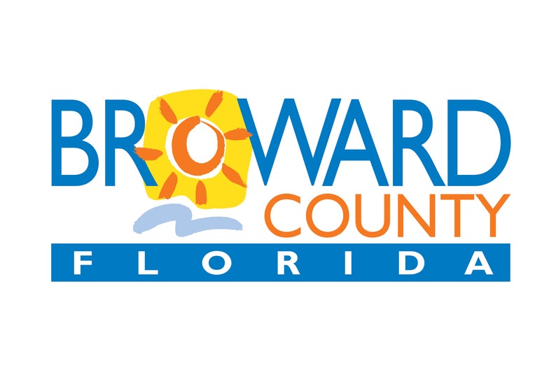 Broward County Florida Flag Unique Design Print Double - Etsy UK
