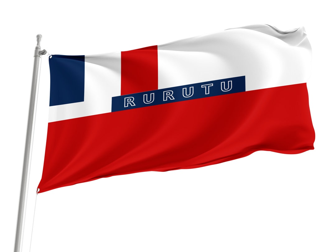Flag Kingdom of Rurutu French, Unique Design Print, Double Sided Large ...