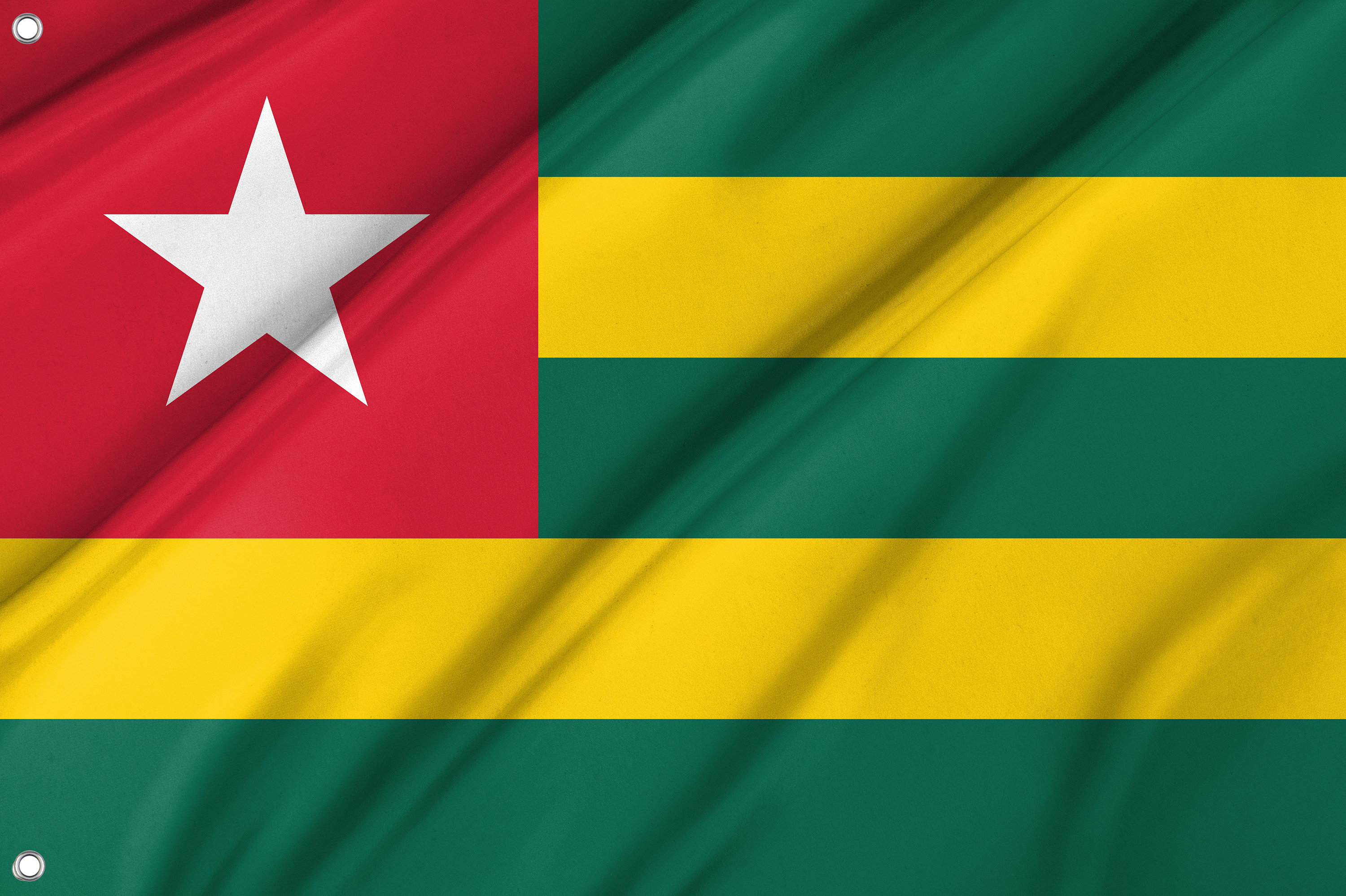 Flag of Togo, Patriotic Flags, Unique Design Print, Flags for Indoor ...