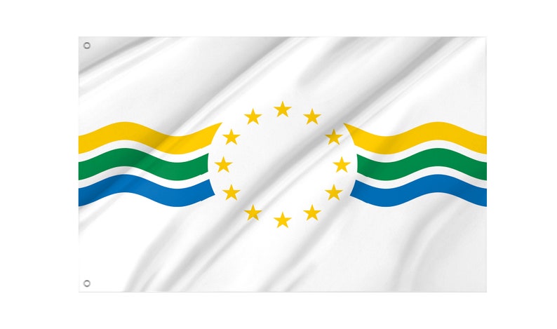 Flag of Los Ríos Region, Chile, Unique Design Print, Flags for Indoor ...