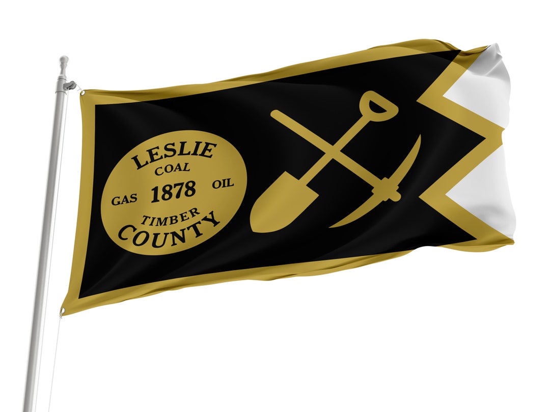 Leslie County Kentucky Flag: Unique Design, Bright Colors (3x5ft ...