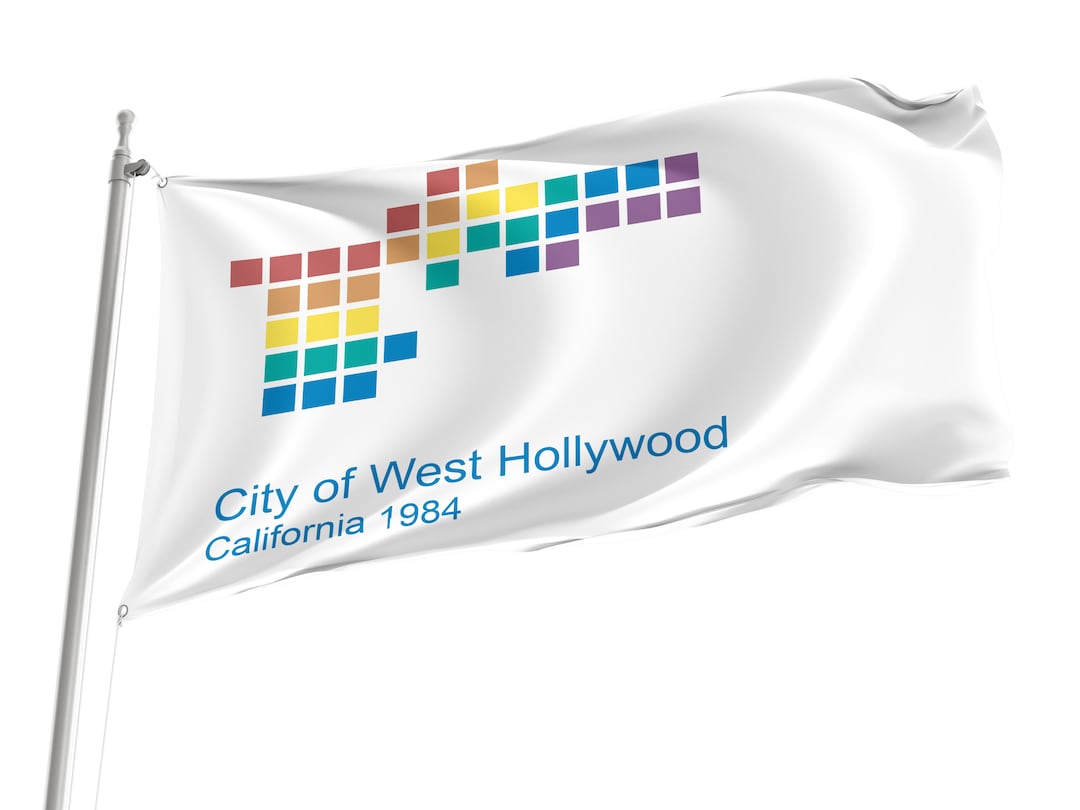 West Hollywood California Flag: Unique Design, Bright Colors (3x5 Ft ...