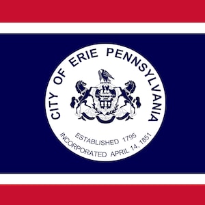 Erie, Pennsylvania Flag: Unique Design, Bright Colors (3x5ft) - Etsy
