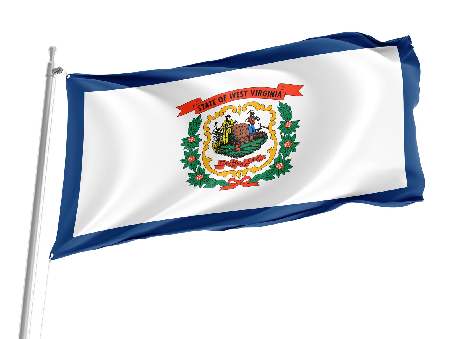 West Virginia State Flag, Patriotic Flags, Unique Design Print, USA ...