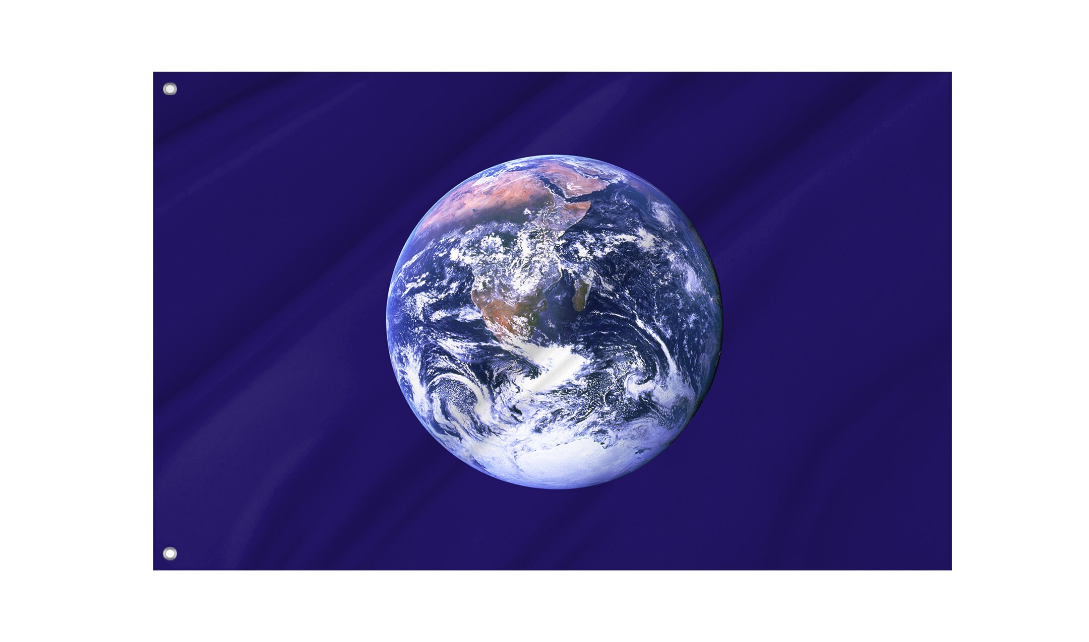 Earth Flag With Brass Grommets, Unique Design Print, Double Sided Large ...