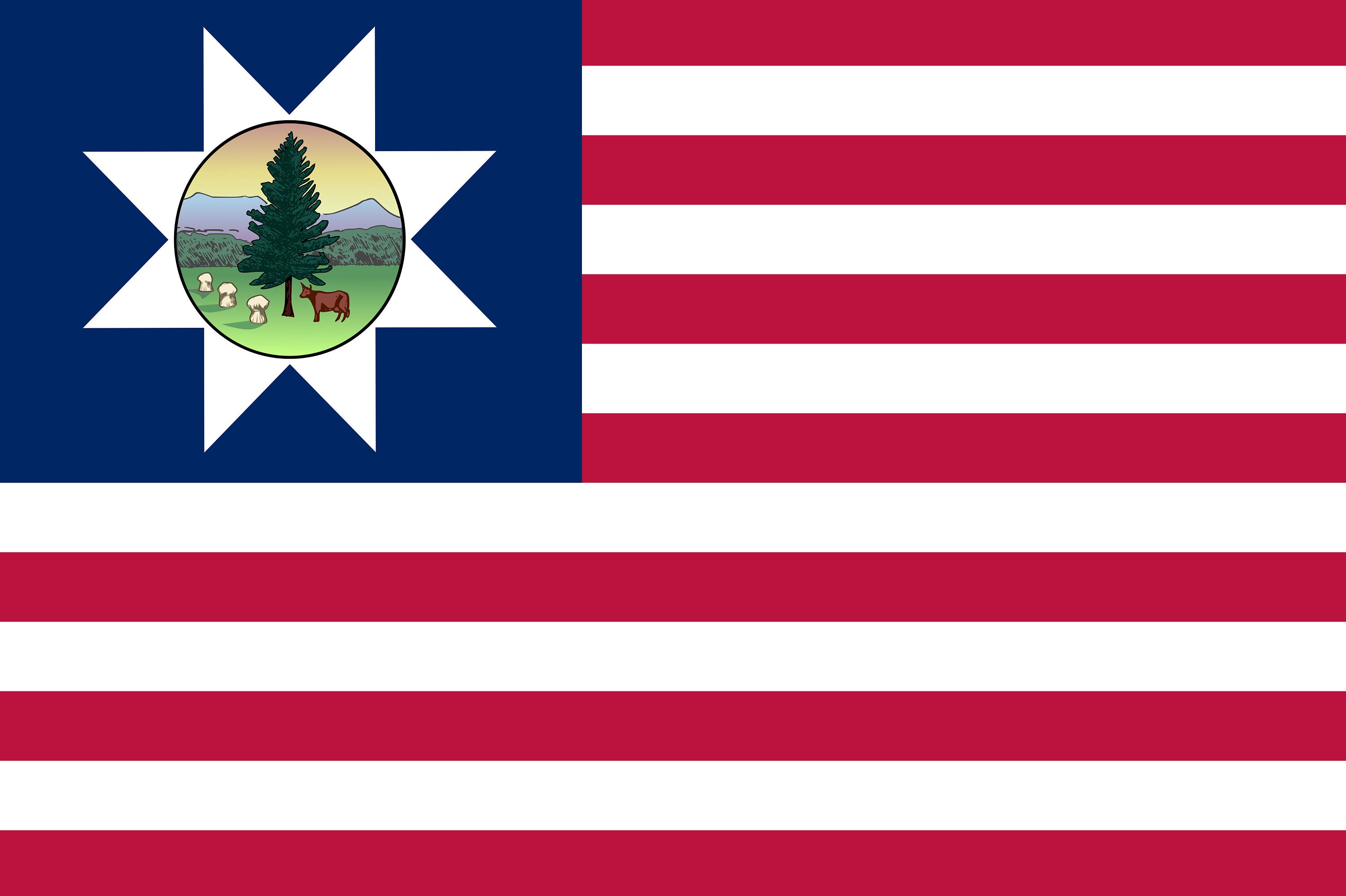 Vermont 1837-1923 Flag: Unique Design, Bright Colors (3x5ft / 90x150cm ...