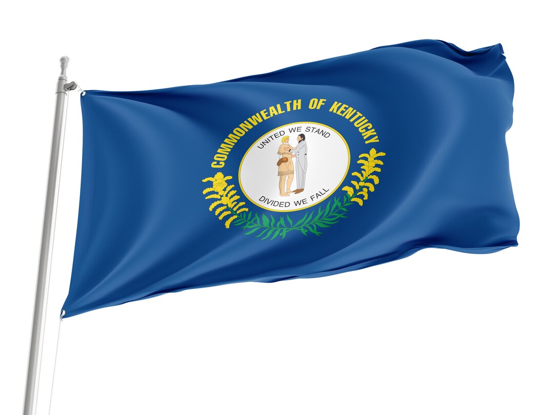 Kentucky State Flag, Patriotic Flags, Unique Design Print, USA States ...