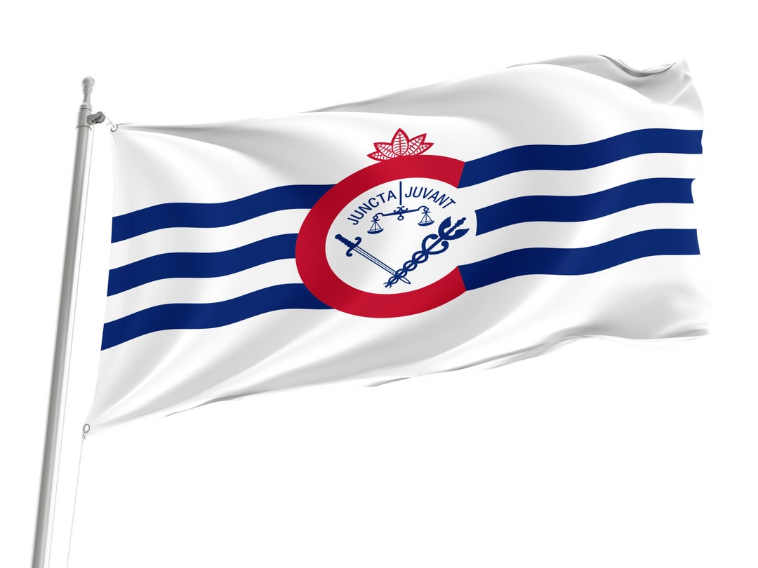 Cincinnati, Ohio Flag, Unique Design Print, Double Seams, Bright ...