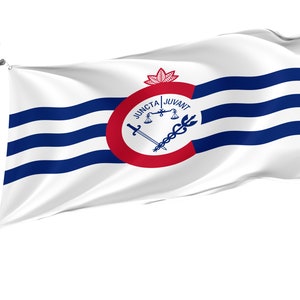 Cincinnati, Ohio Flag, Unique Design Print, Double Seams, Bright ...