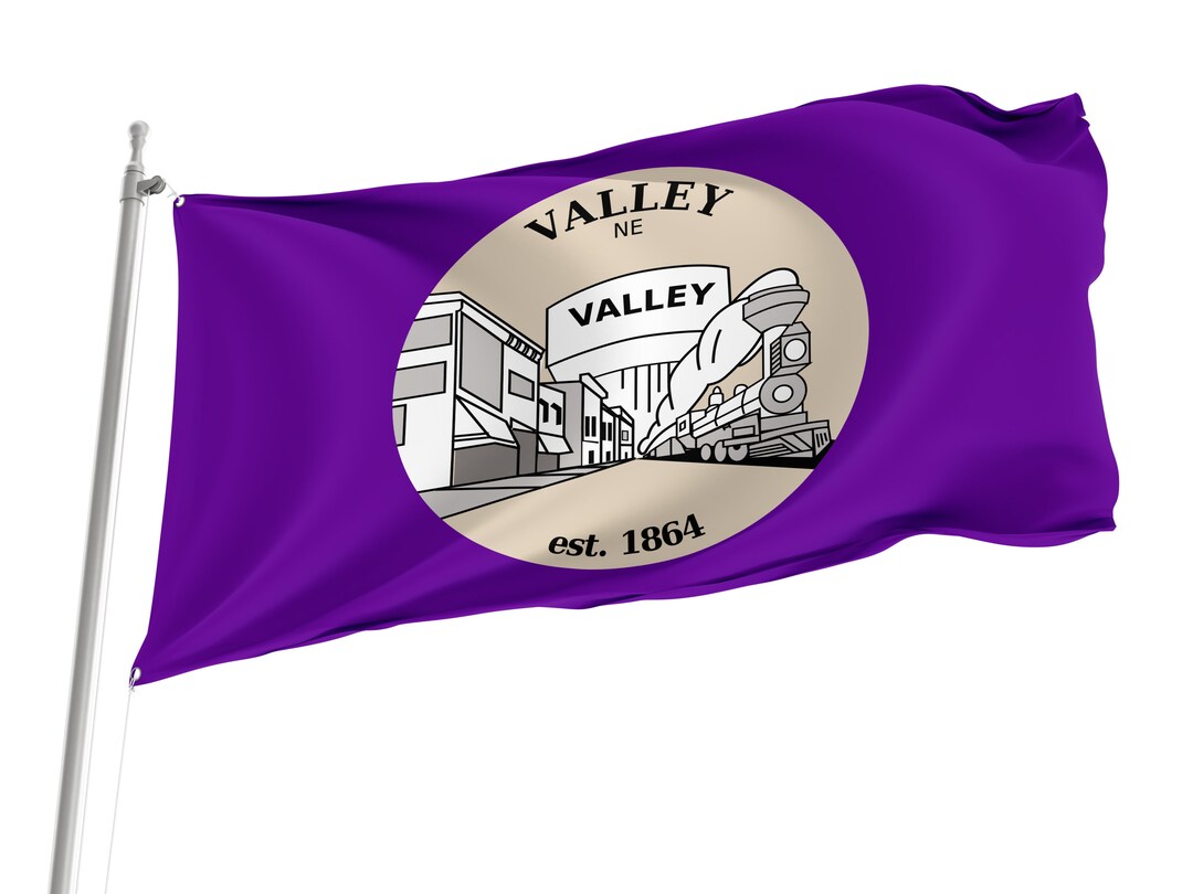Valley Nebraska Flag: Unique Design, 3x5 Ft, Indoor/outdoor - Etsy
