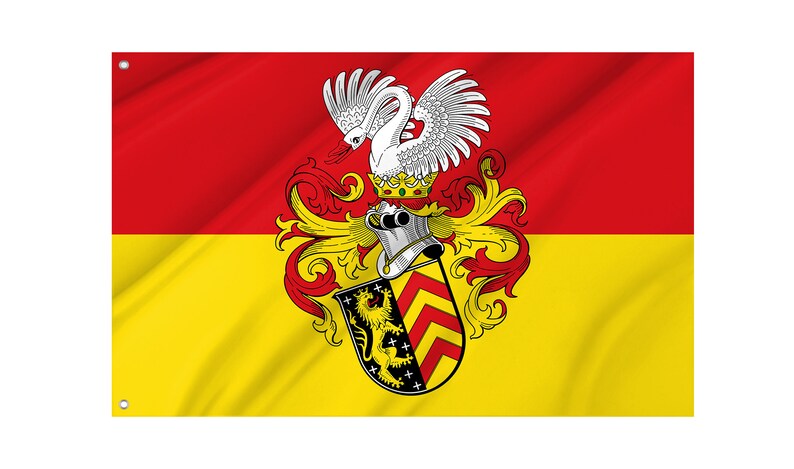 Flag of Hanau Hesse Germany With Brass Grommets Unique - Etsy