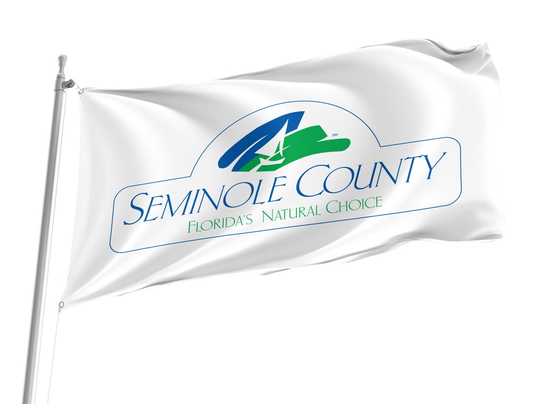 Seminole County, Florida Flag, Unique Design Print, Double Seams, Bright Colours, Reinforced ...