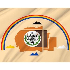 Flag Navajo Nation, Unique Design Print, Double Sided Large Flag, Size ...