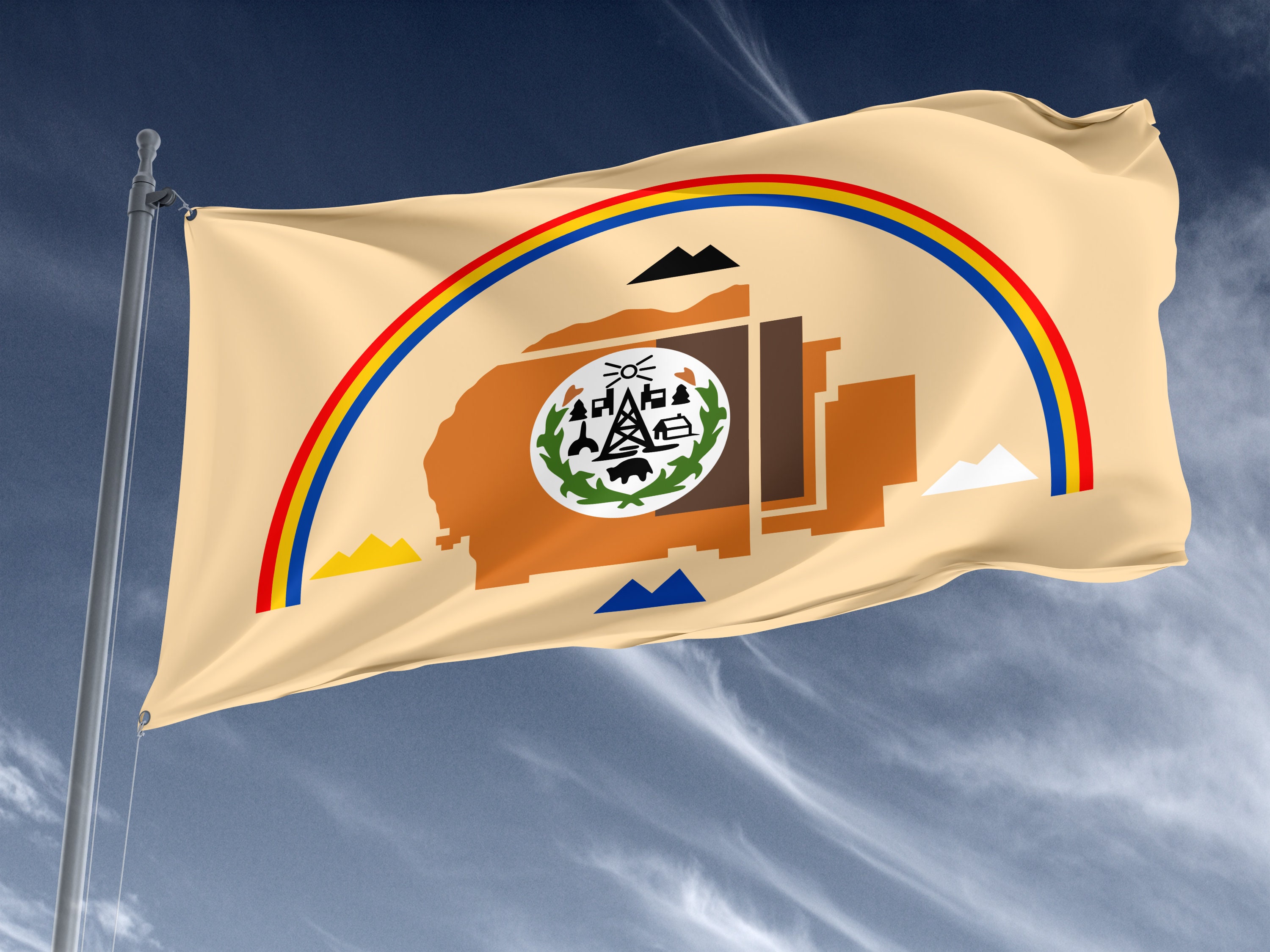Flag Navajo Nation, Unique Design Print, Double Sided Large Flag, Size ...
