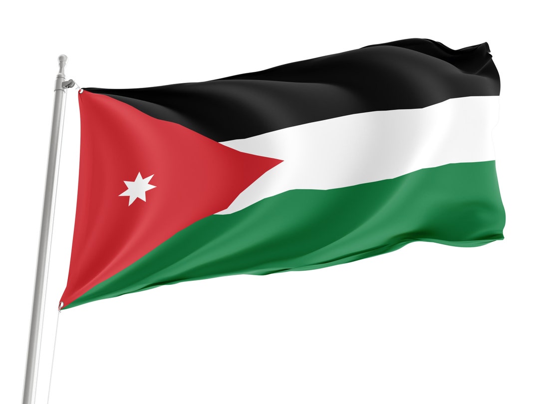 Flag of Jordan, Patriotic Flags, Unique Design Print, Flags for Indoor ...