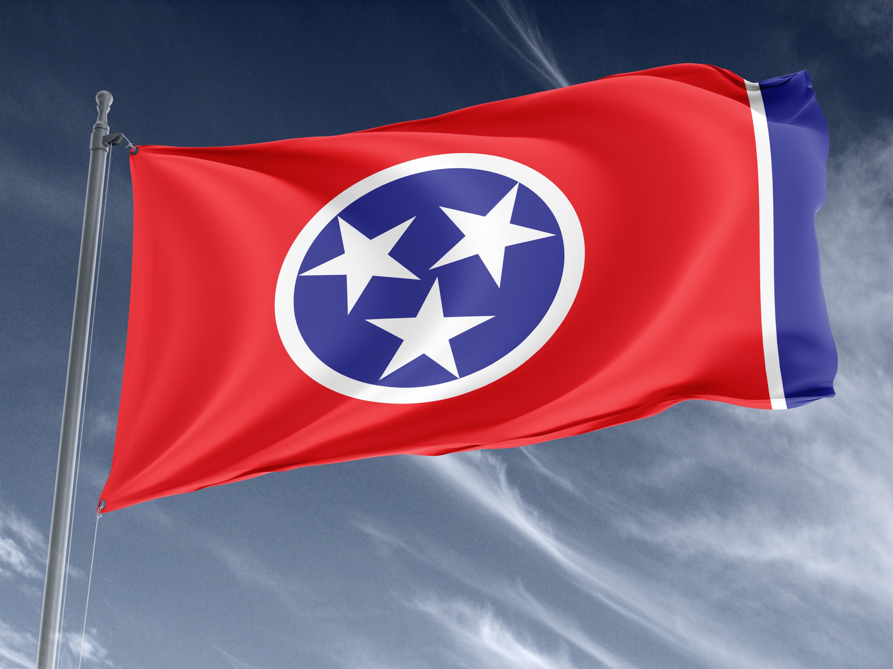 Tennessee State Flag, Patriotic Flags, Unique Design Print, USA States ...