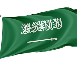 Flag of Saudi Arabia, Patriotic Flags, Unique Design Print, Flags for ...