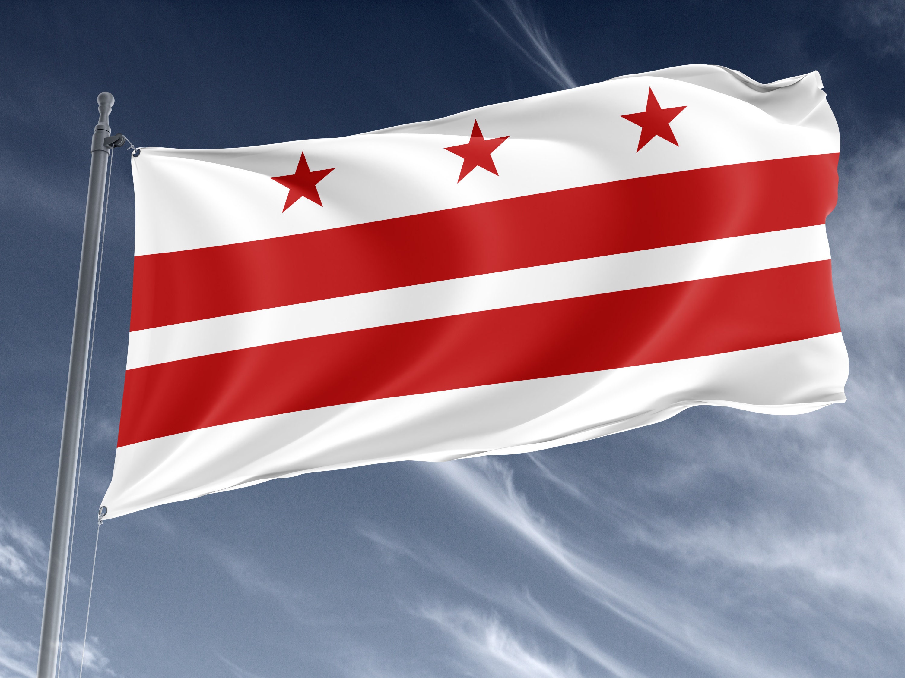 Washington DC Flag: Patriotic USA State Flag, 3x5 Ft - Etsy