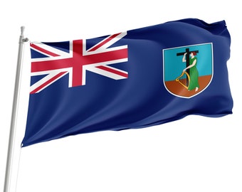 Montserrat Flag SVG - Montserratian Banner, British Overseas Territory ...