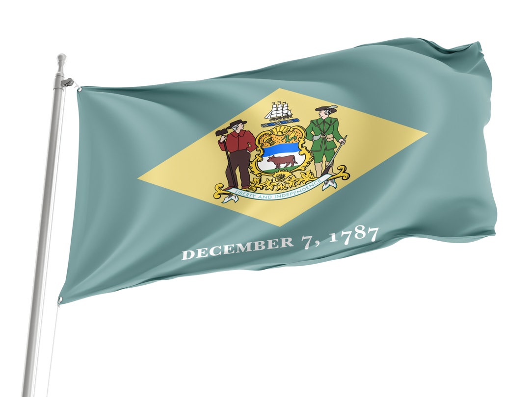 Delaware State Flag, Patriotic Flags, Unique Design Print, USA States ...