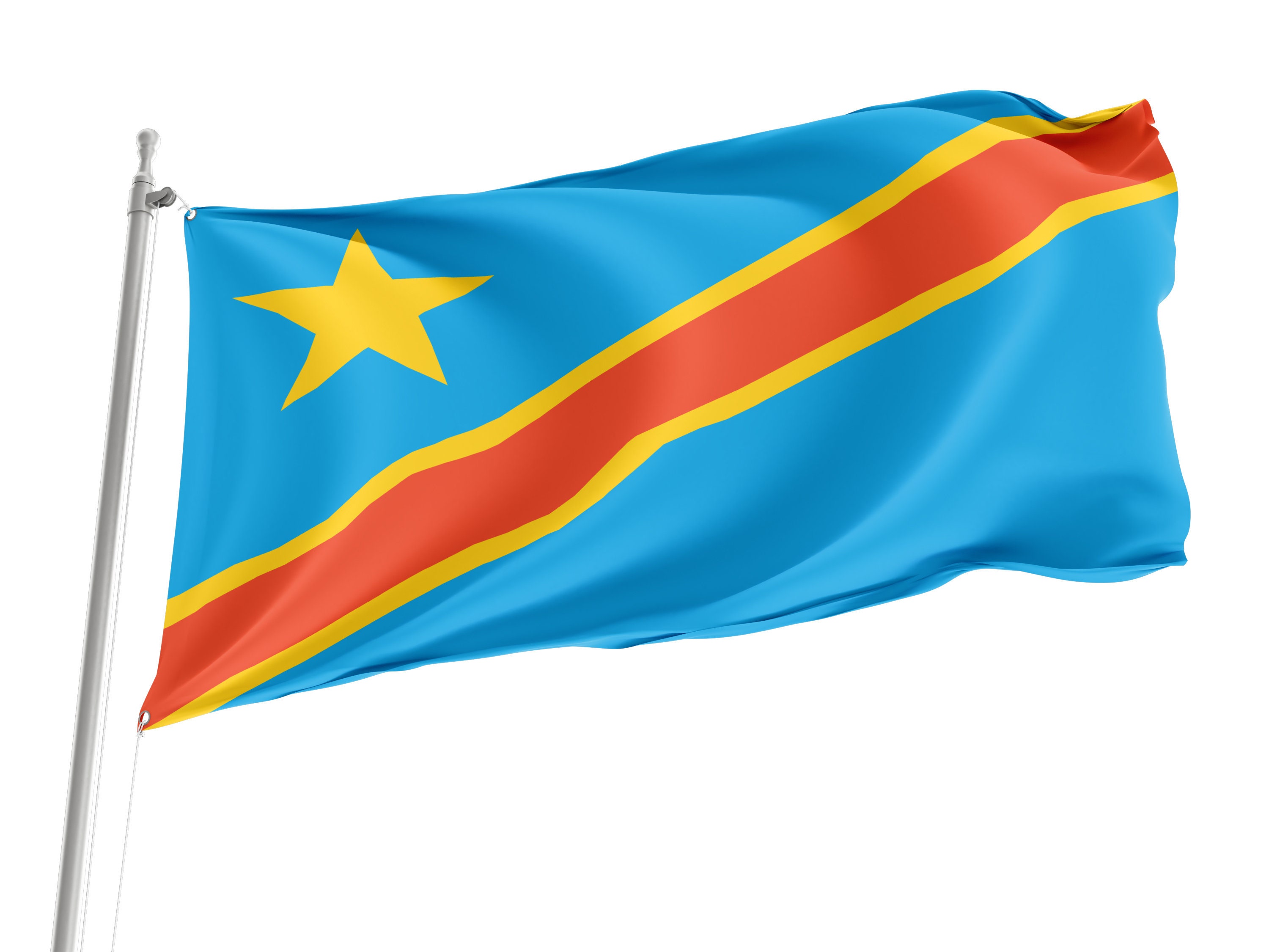 Flag of Congo, Patriotic Flags, Unique Design Print, Flags for Indoor ...