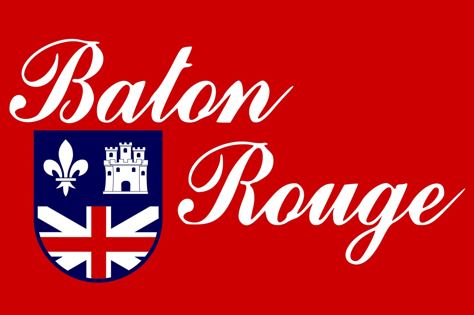 Baton Rouge, Louisiana Flag, Unique Design Print, Double Seams, Bright ...