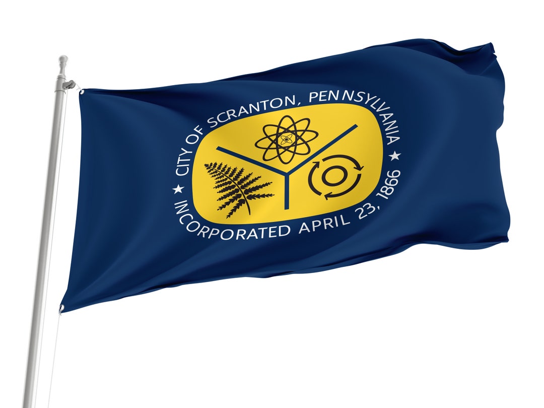 Scranton Pennsylvania Flag: Unique Design, Bright Colors (3x5 Ft) - Etsy