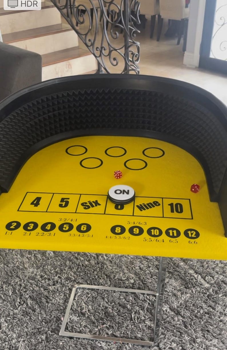 Craps Crapless Practice Table With ATS & Hop Bets - Etsy