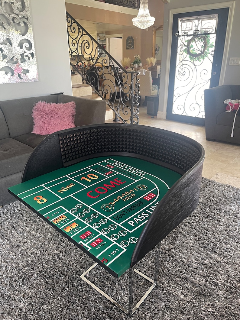 Craps Table Throwing Station With Vegas Style Layout - Etsy
