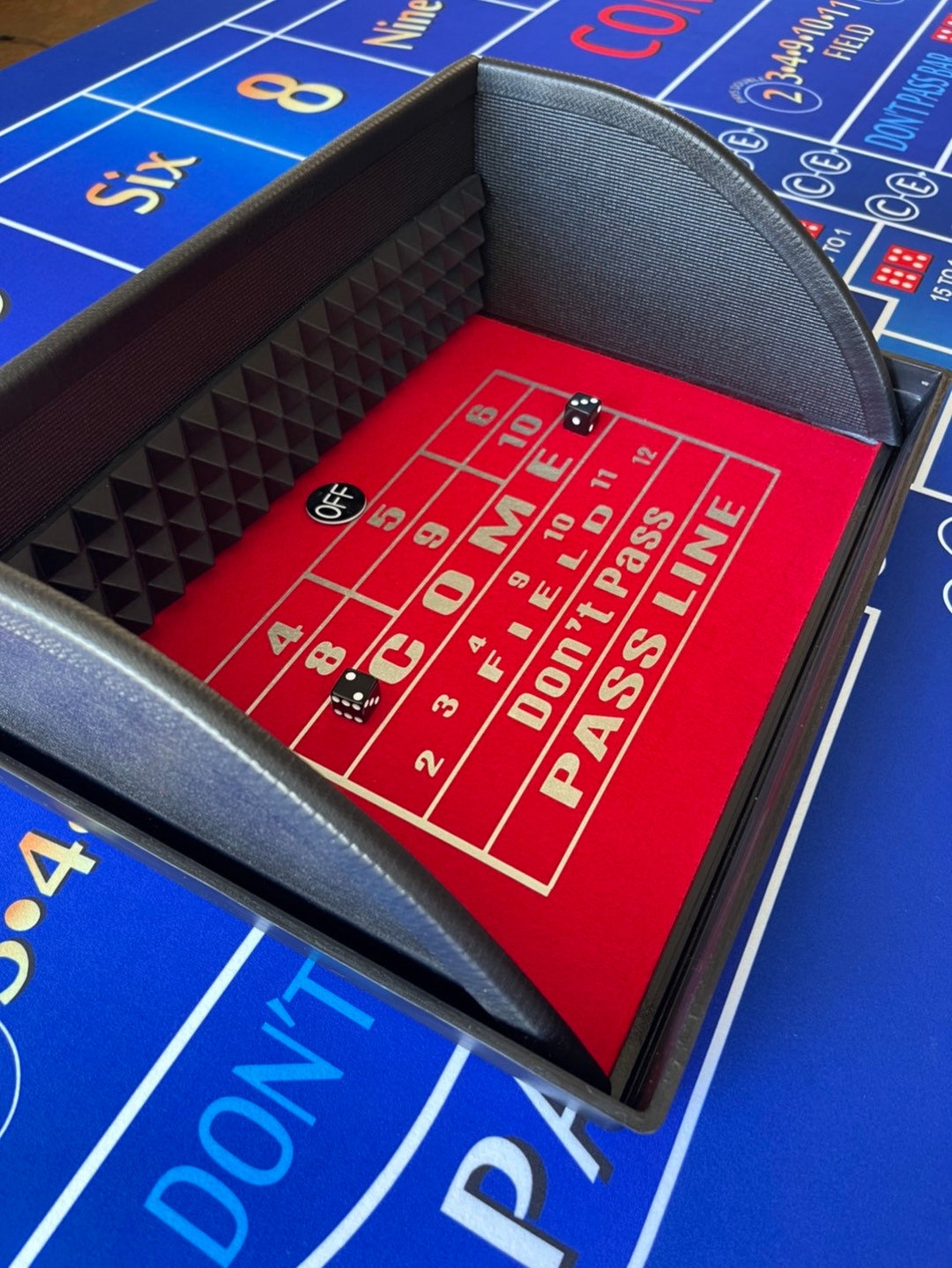 Baby Craps Table “ruby Red” With Diamond Walls - Etsy