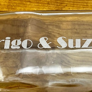 Custom Laser Etched Glass Block - Gift for Home - Personalizable Glass ...