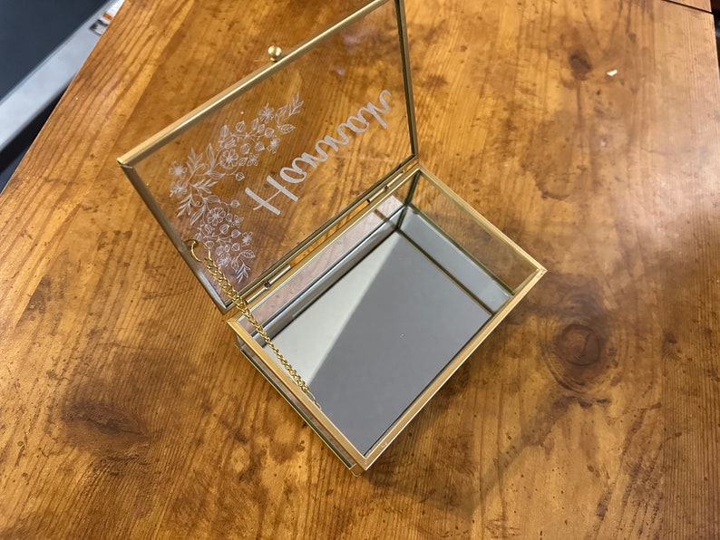 Personalized Jewelry Box - Custom Glass Etched Box - Etsy