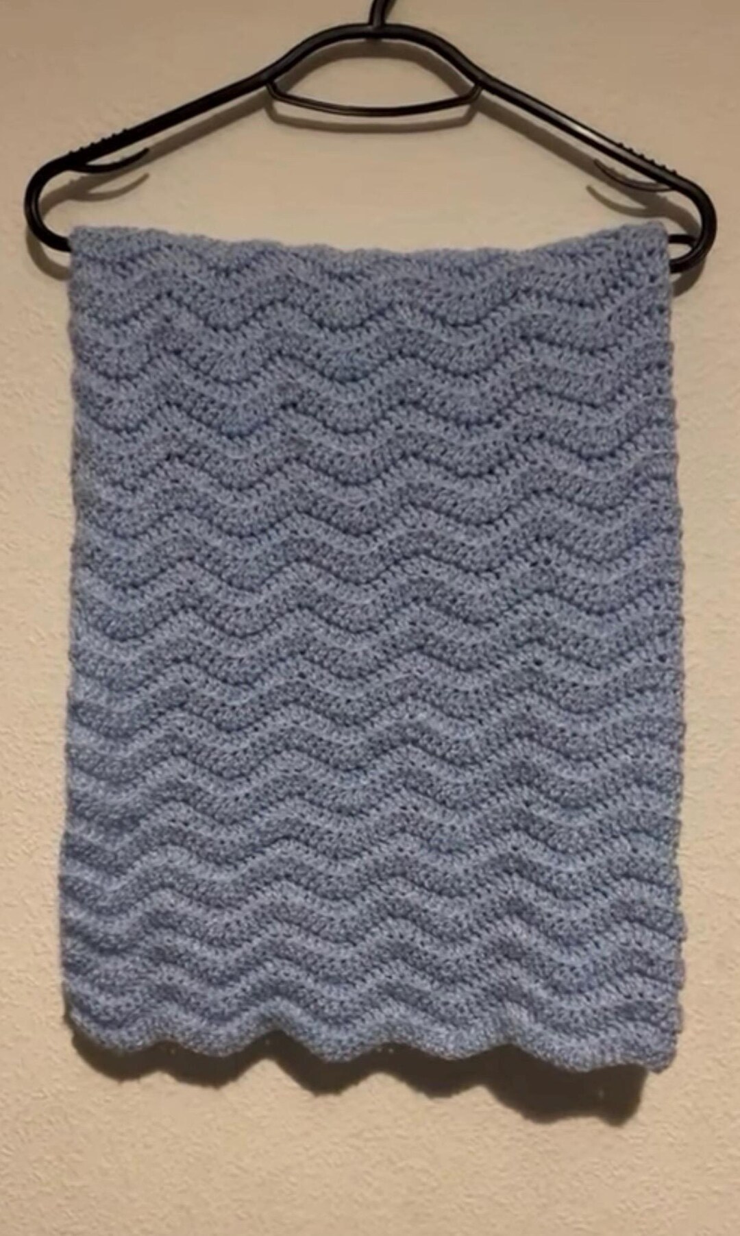 Crochet Wavey Baby Blanket - Etsy