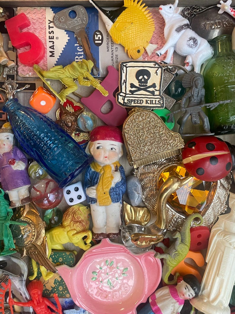 Vintage Surprise Lot – Trinkets, Toys, Figurines, Knick Knacks - Etsy