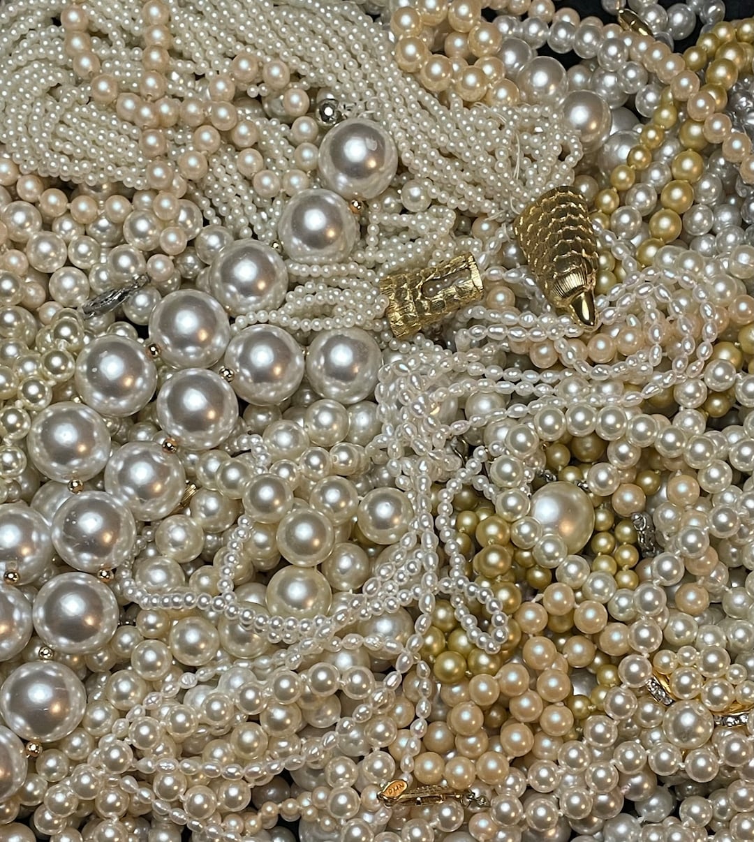POUNDS OF PEARLS Vintage to Now Estate Costume Jewelry Necklaces - Etsy