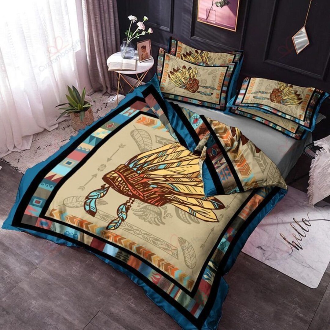 Native American Bedding Set Native Art 3D Printed Bedding - Etsy